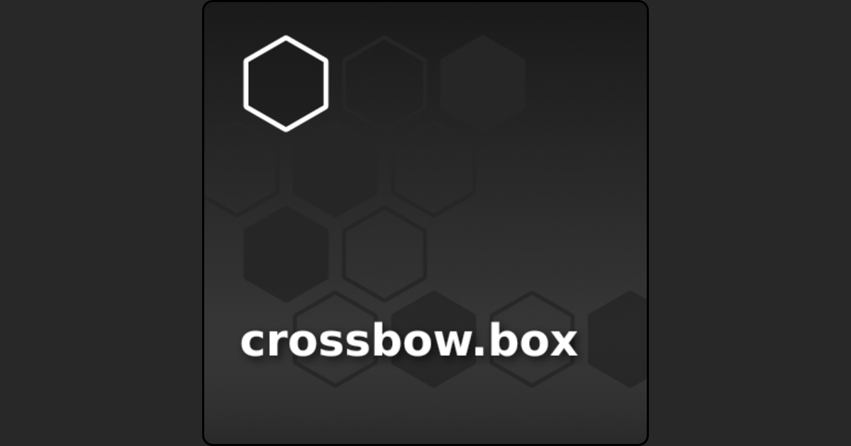 crossbow.box - Profile | .box